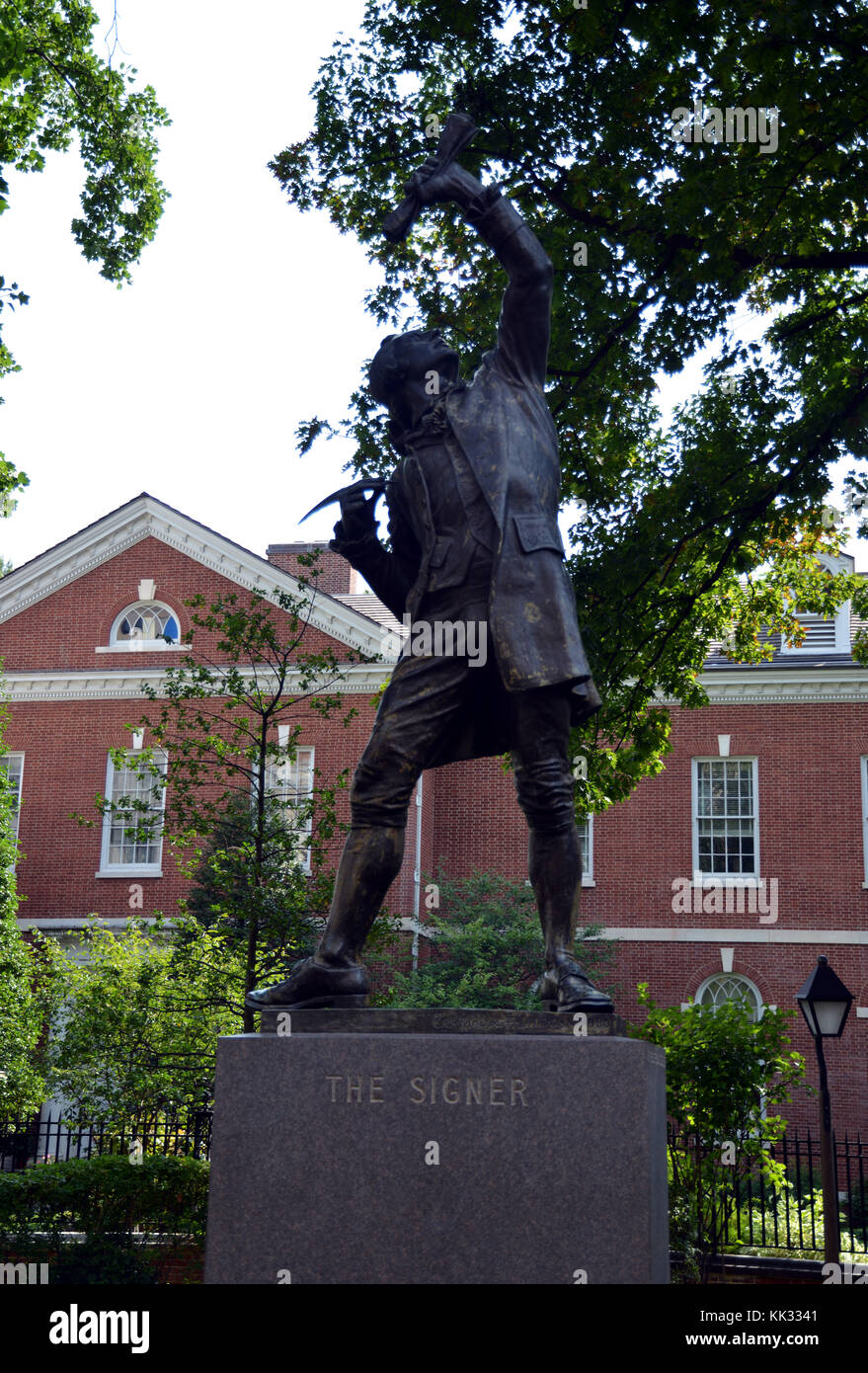 USA, Pennsylvania, Philadelphia, The Signer Stock Photo - Alamy