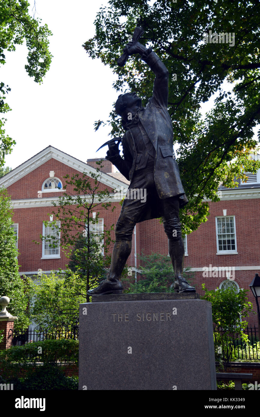 USA, Pennsylvania, Philadelphia, The Signer Stock Photo - Alamy