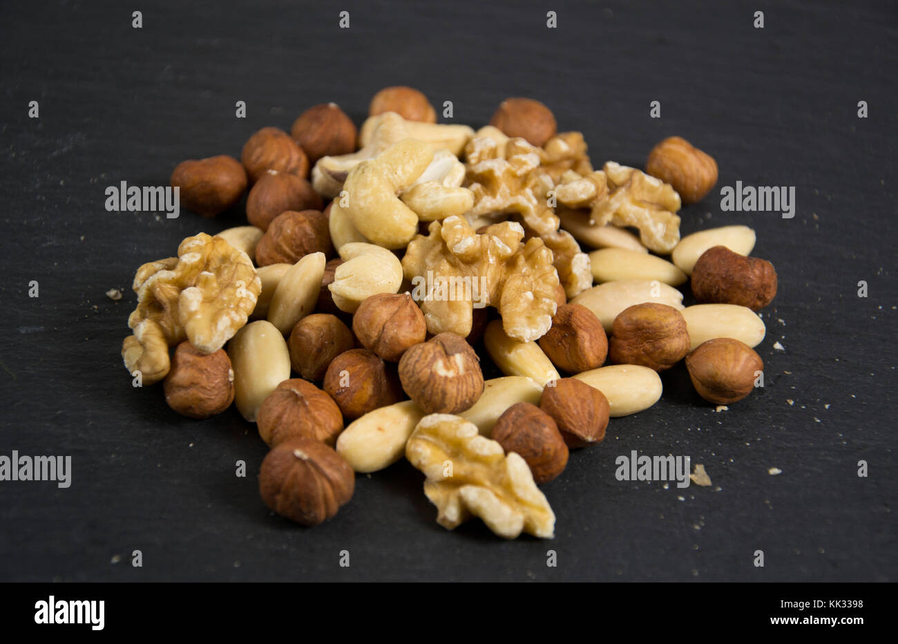 photo of mixed nuts Stock Photo - Alamy