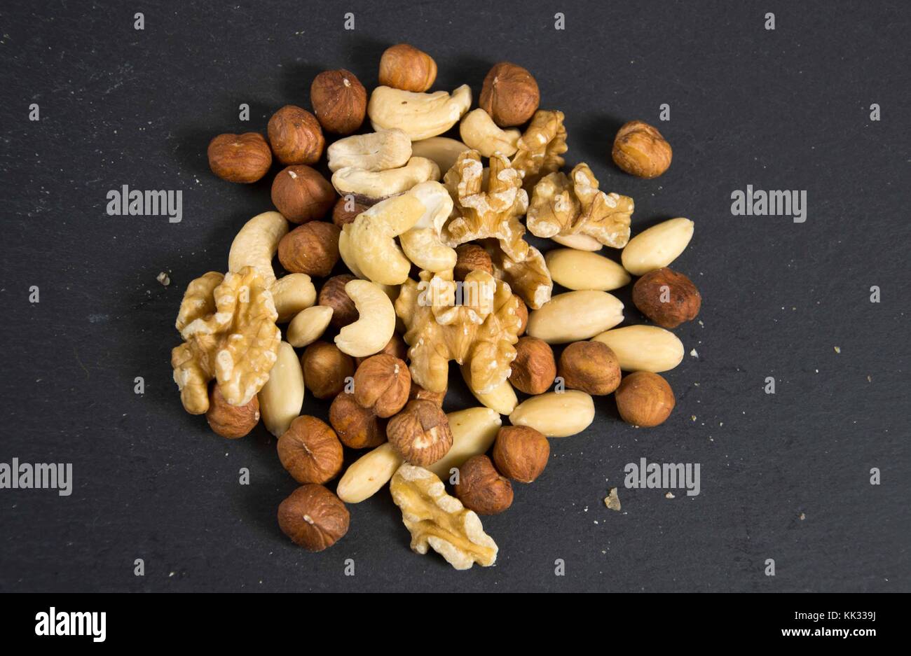 photo of mixed nuts Stock Photo - Alamy