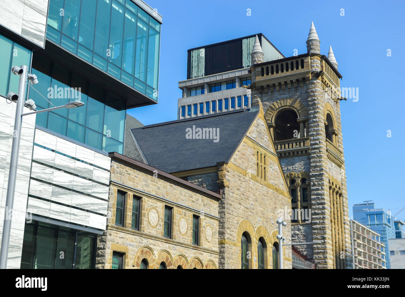 Modern and old architecture in Montreal, Canada Stock Photo - Alamy
