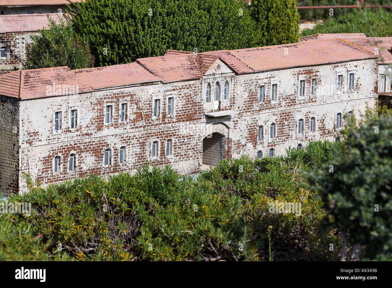 LATRUN, ISRAEL - 23 NOVEMBER 2017: Museum of miniature architectural ...