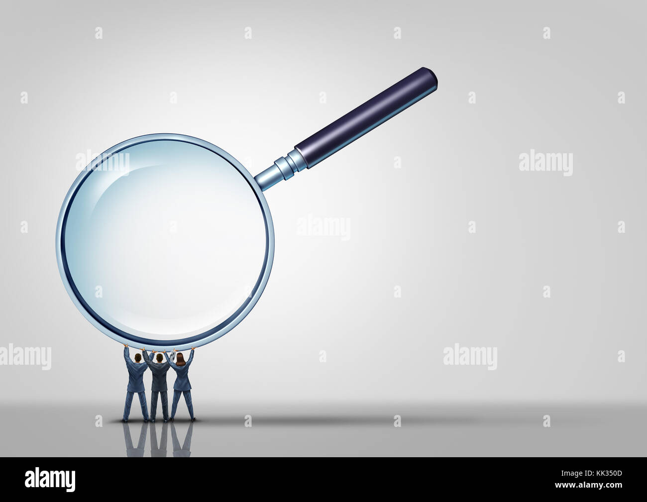 Business group looking together as businessmen and businesswoman ...