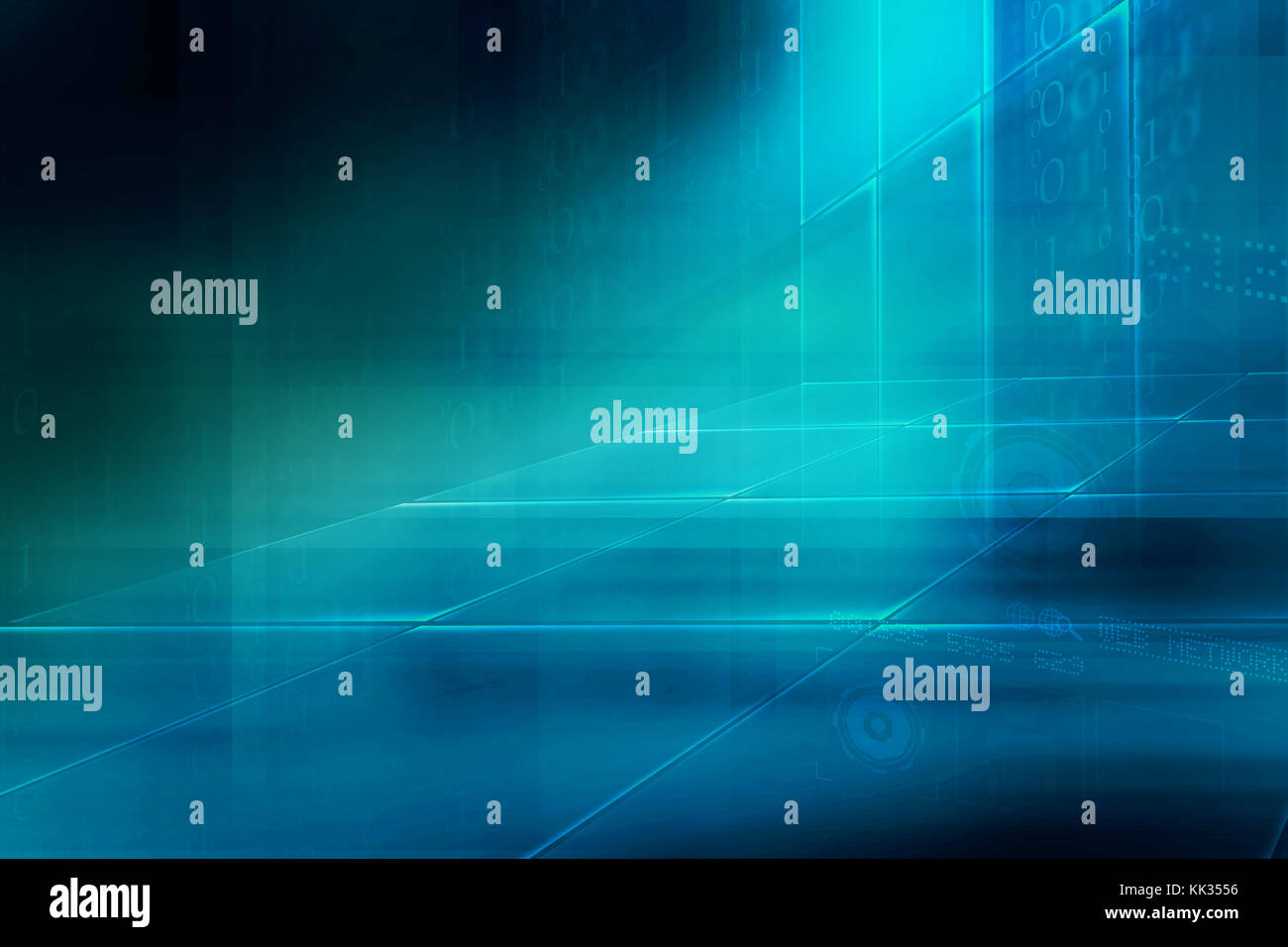 Abstract high-tech digital background, multi transparent surfaces with ...