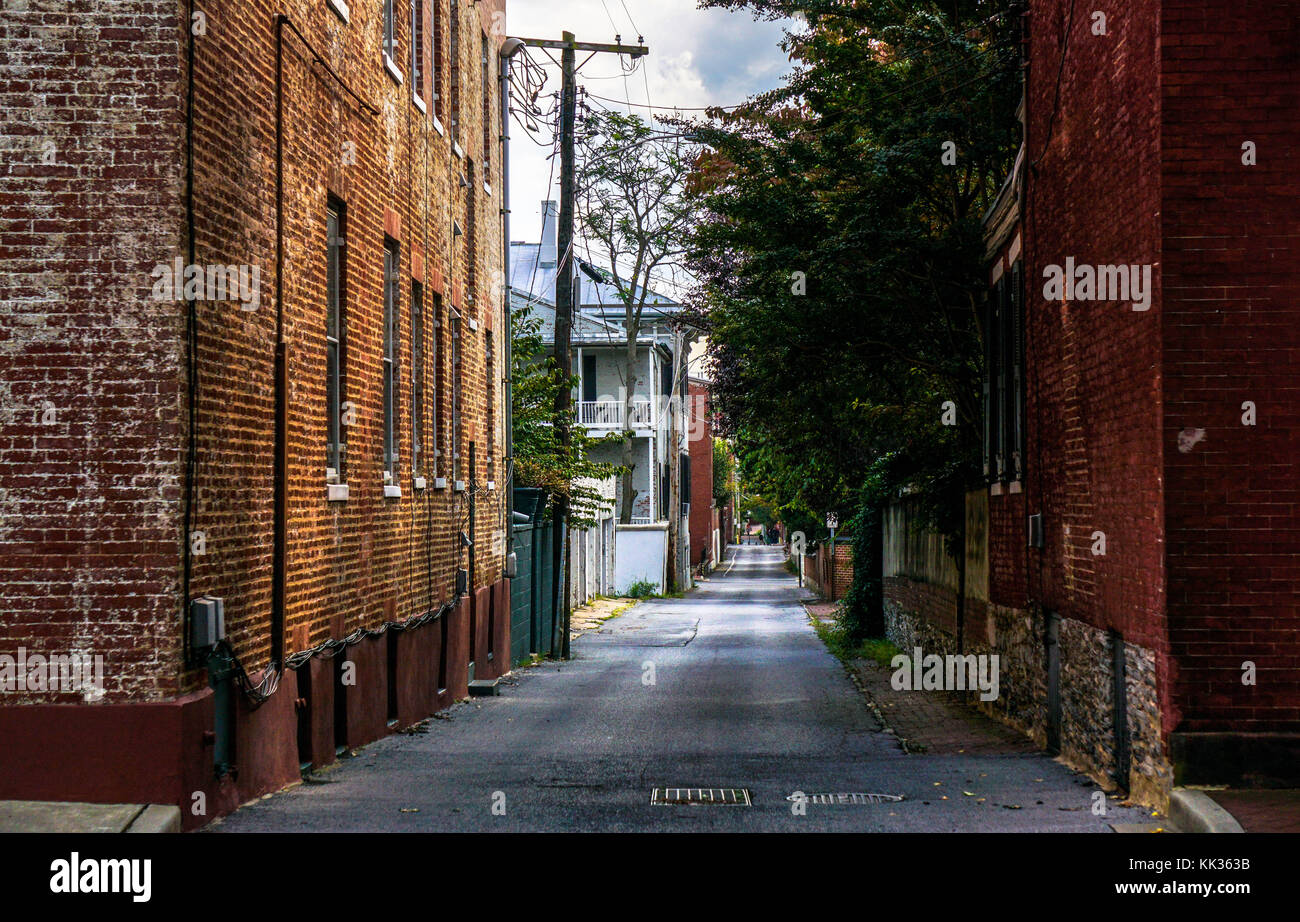 Beautiful Downtown Alley Stock Photo - Alamy
