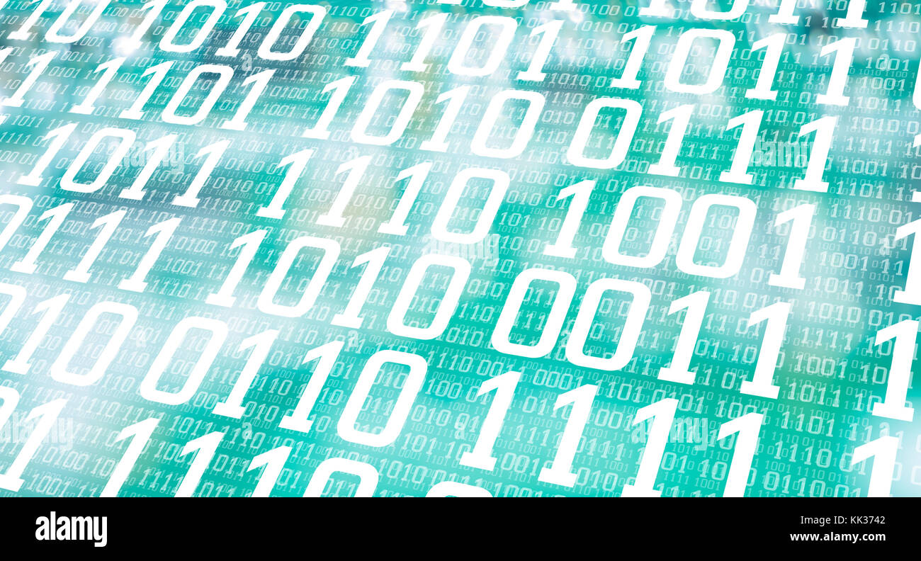 Cyber threat inspiration binary code digits Stock Photo - Alamy