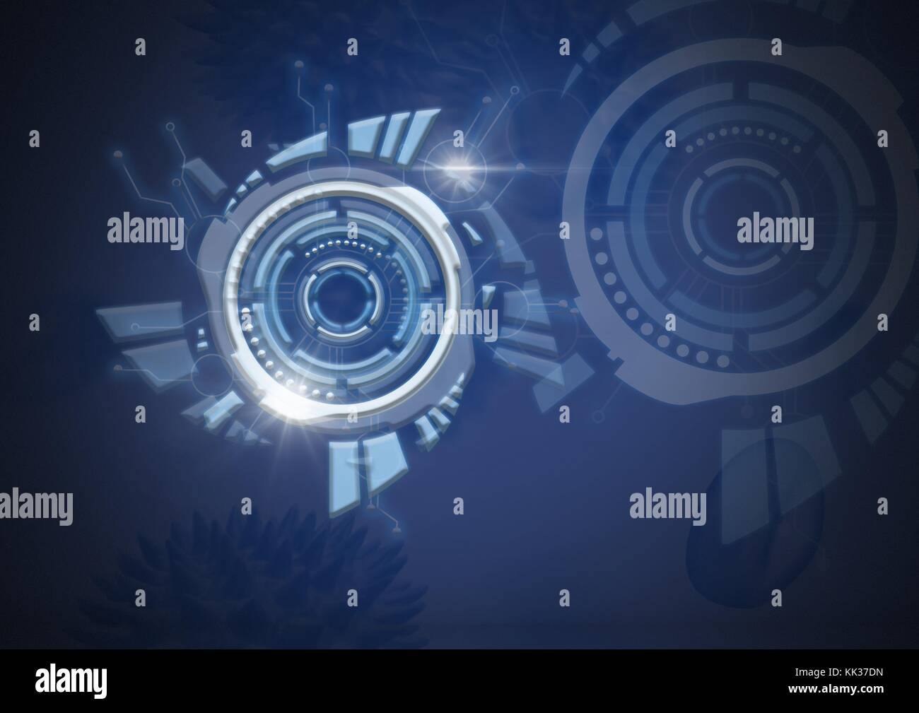 Digital composite of Futuristic interfaces Stock Photo - Alamy