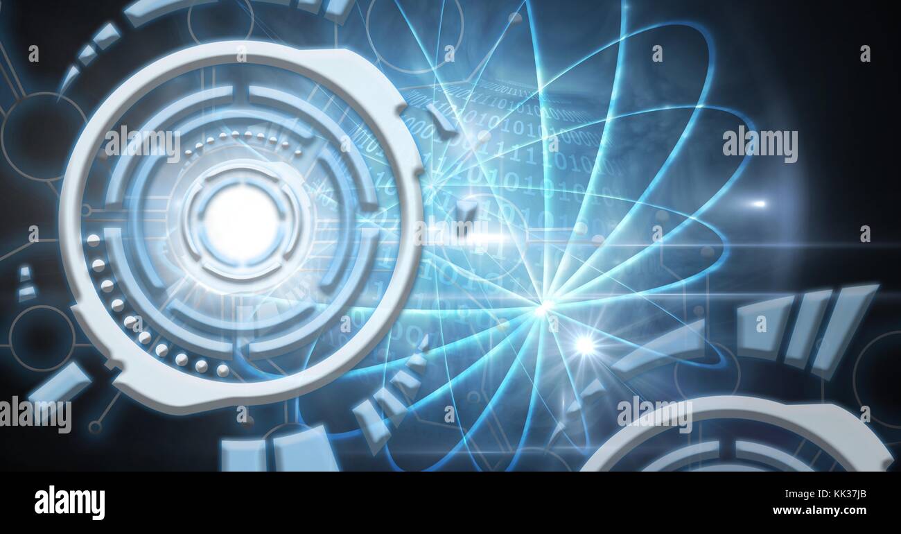 Digital composite of Futuristic technology interface Stock Photo - Alamy