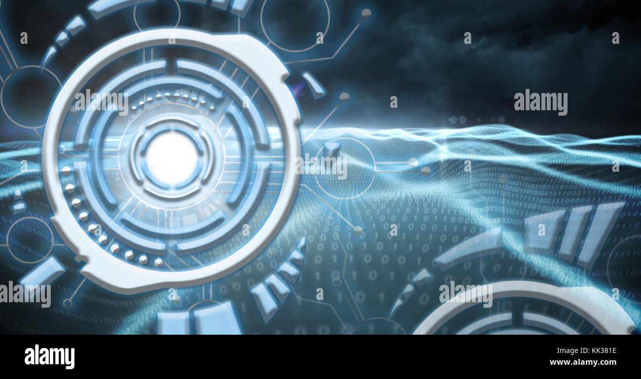 Digital composite of Futuristic technology interface Stock Photo - Alamy