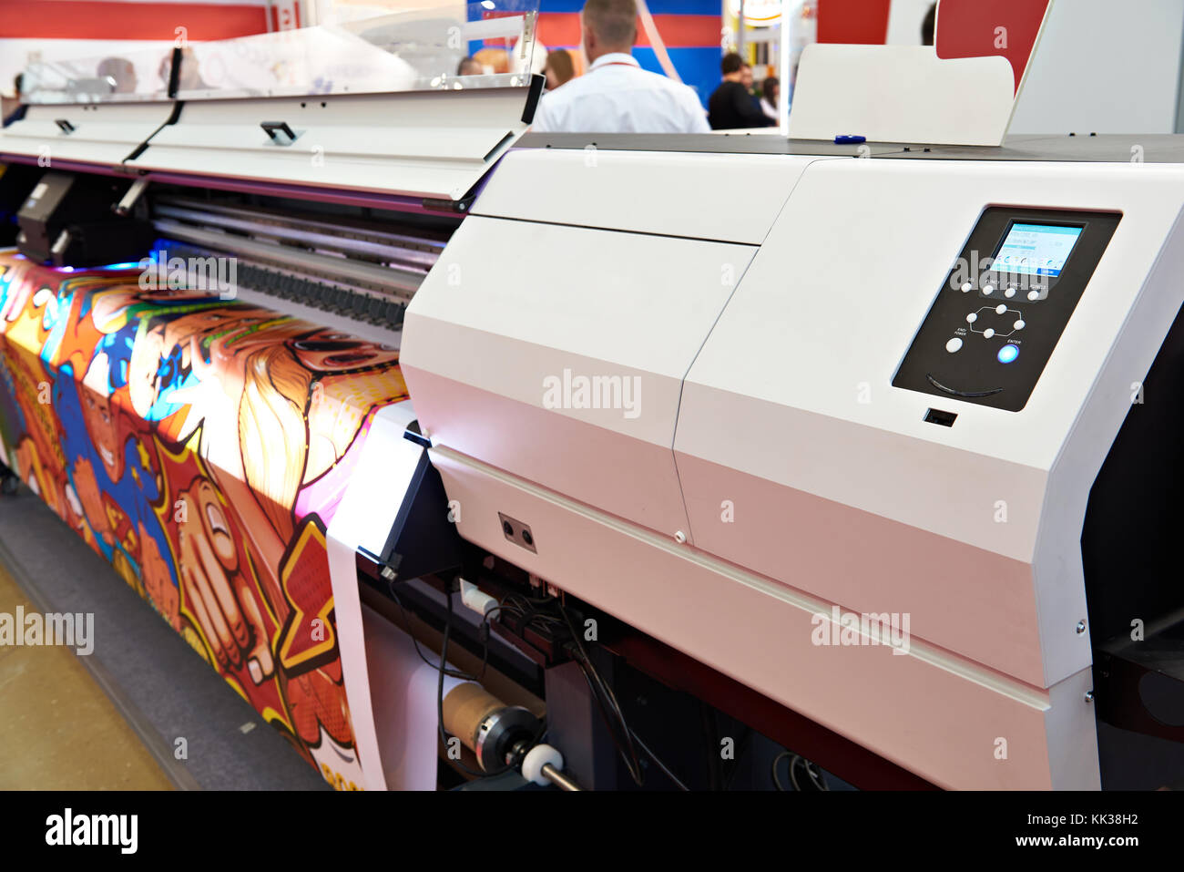 Big rolling UV LED plotter Stock Photo - Alamy