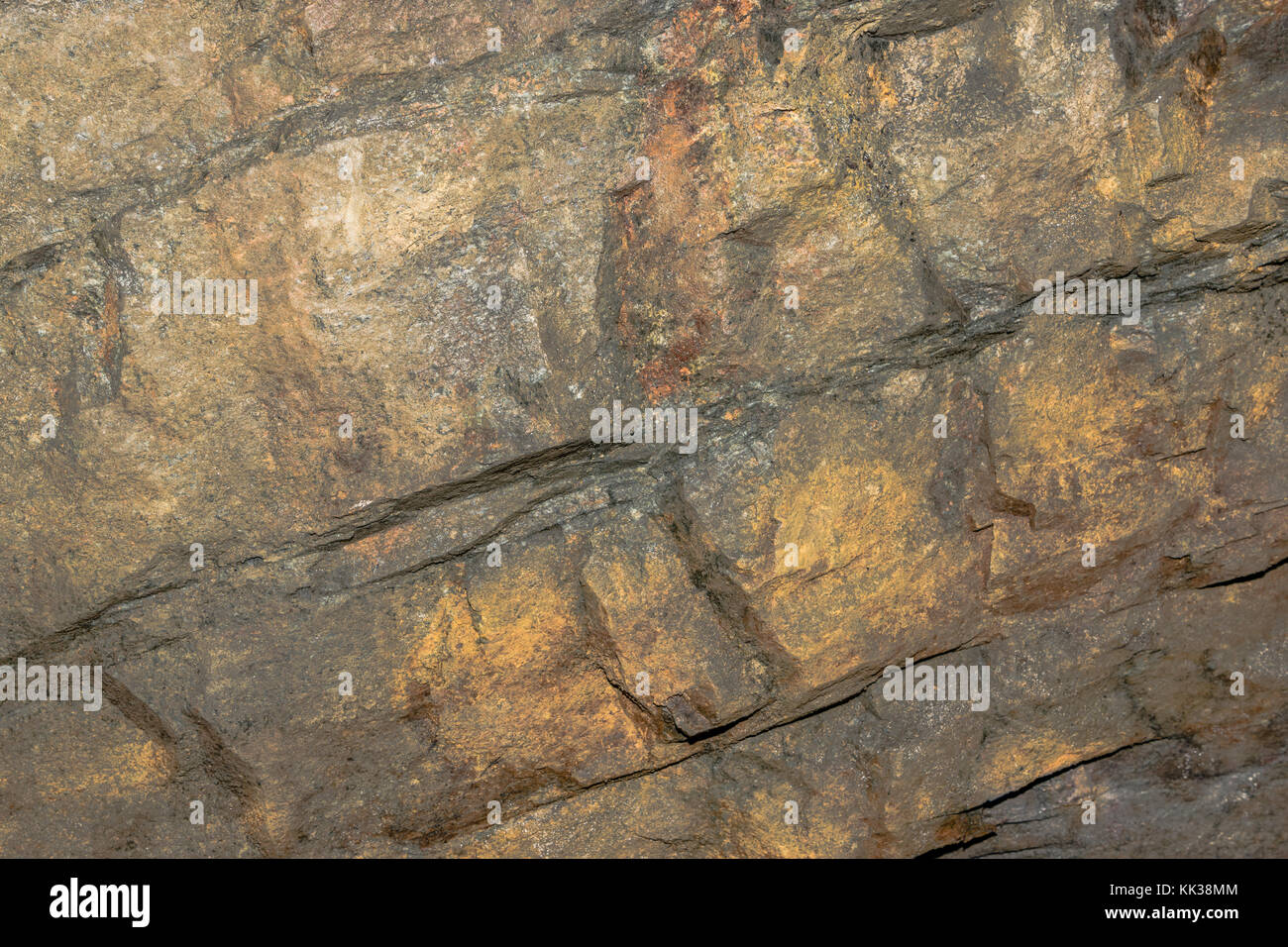 Stone texture on the mine wall Stock Photo - Alamy
