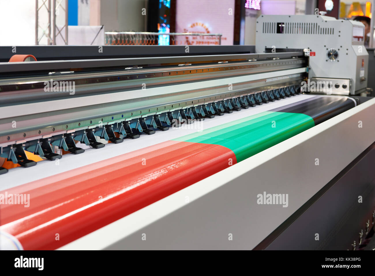 Big rolling UV LED plotter Stock Photo - Alamy