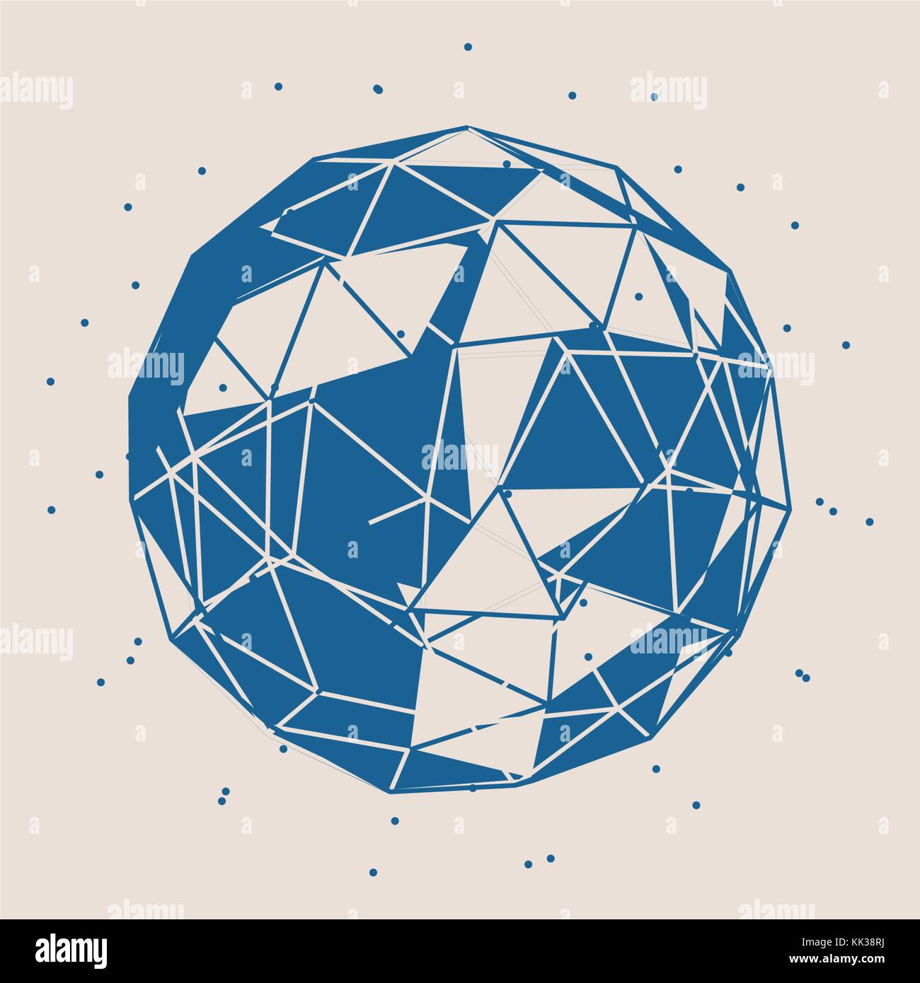 Wireframe 3D Sphere Stock Vector Image & Art - Alamy