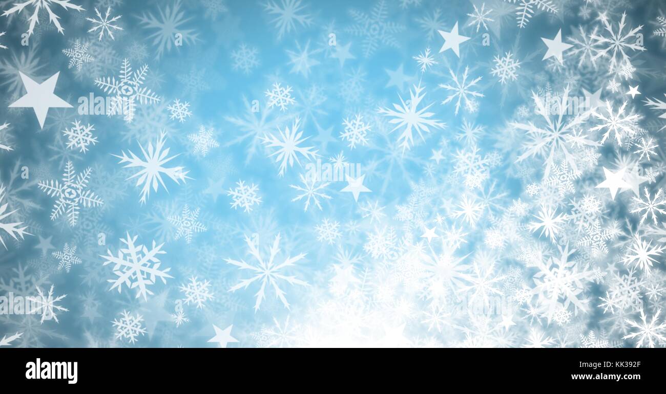 Digital composite of Snowflake Christmas pattern Stock Photo - Alamy