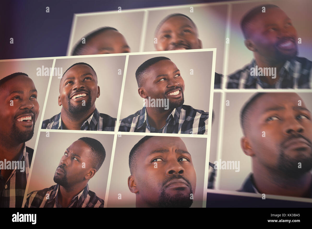 People collage portrait single 5 Stock Photo - Alamy