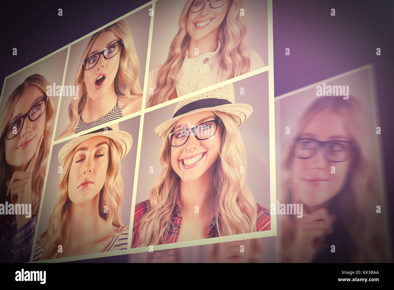 People collage portrait single 5 Stock Photo - Alamy