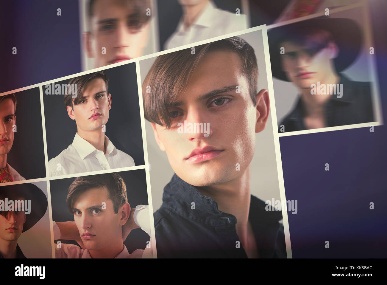 People collage portrait single 5 Stock Photo - Alamy