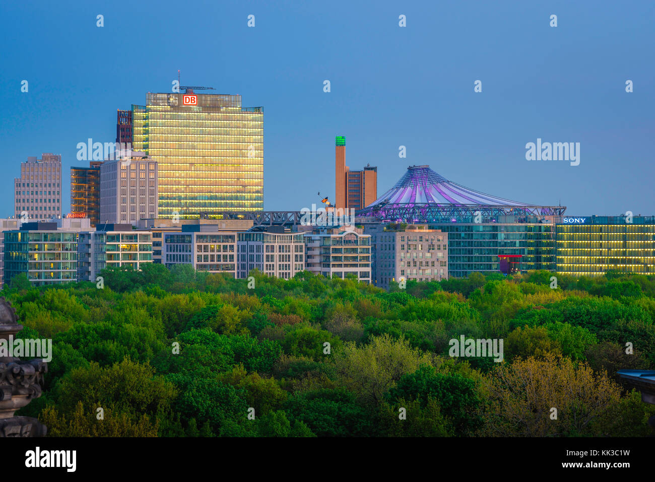 Berlin skyline with color buildings hi-res stock photography and images ...
