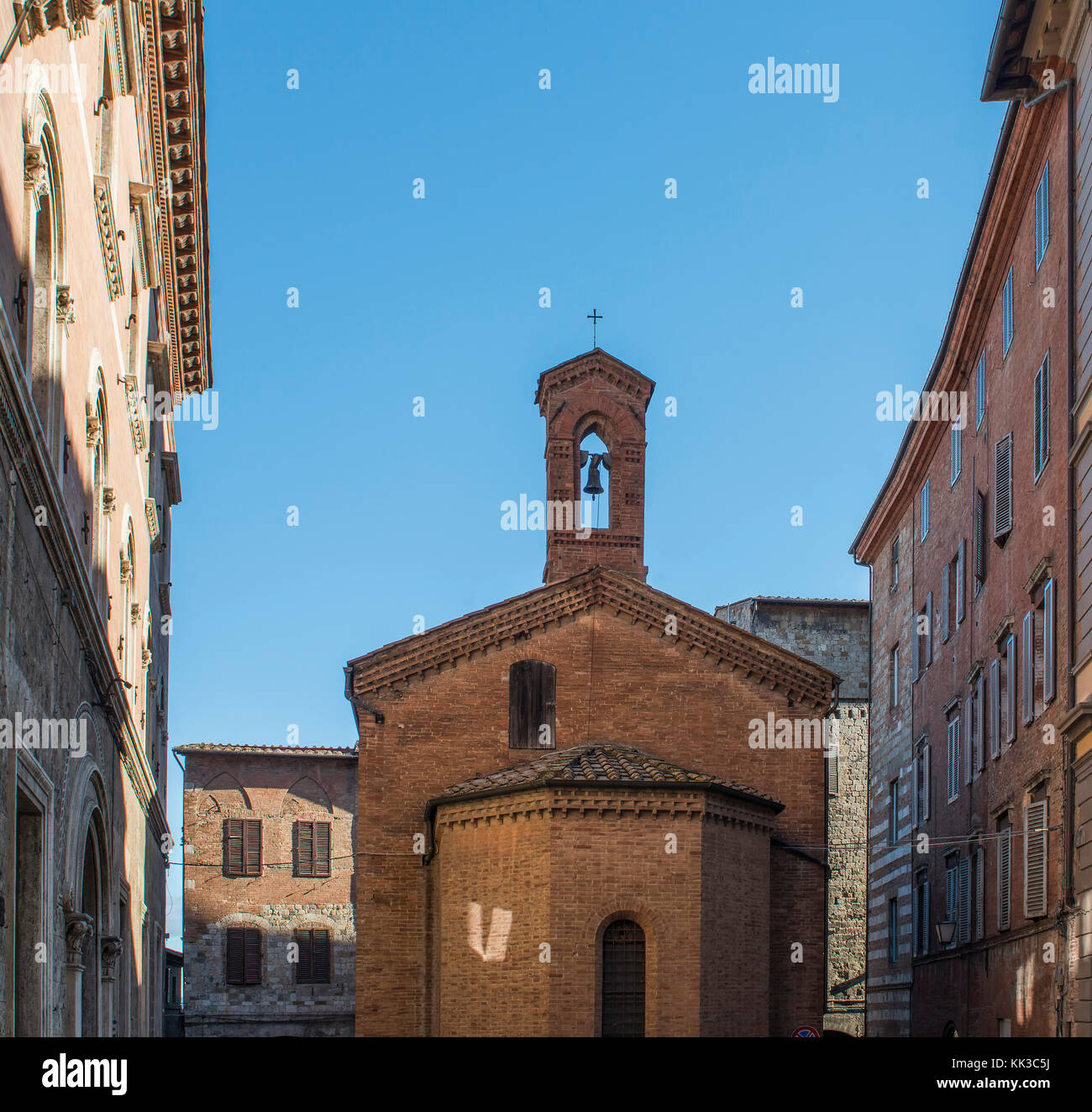 small church in Siena, Italy Stock Photo - Alamy