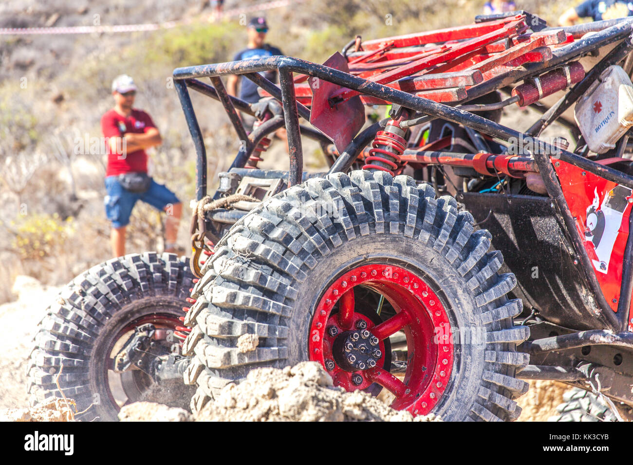 4x4 Off-Road vehicle race at El Escobonal (Tenerife island Stock Photo ...