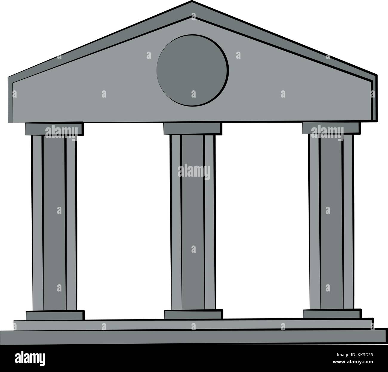 Bank building symbol Stock Vector Image & Art - Alamy