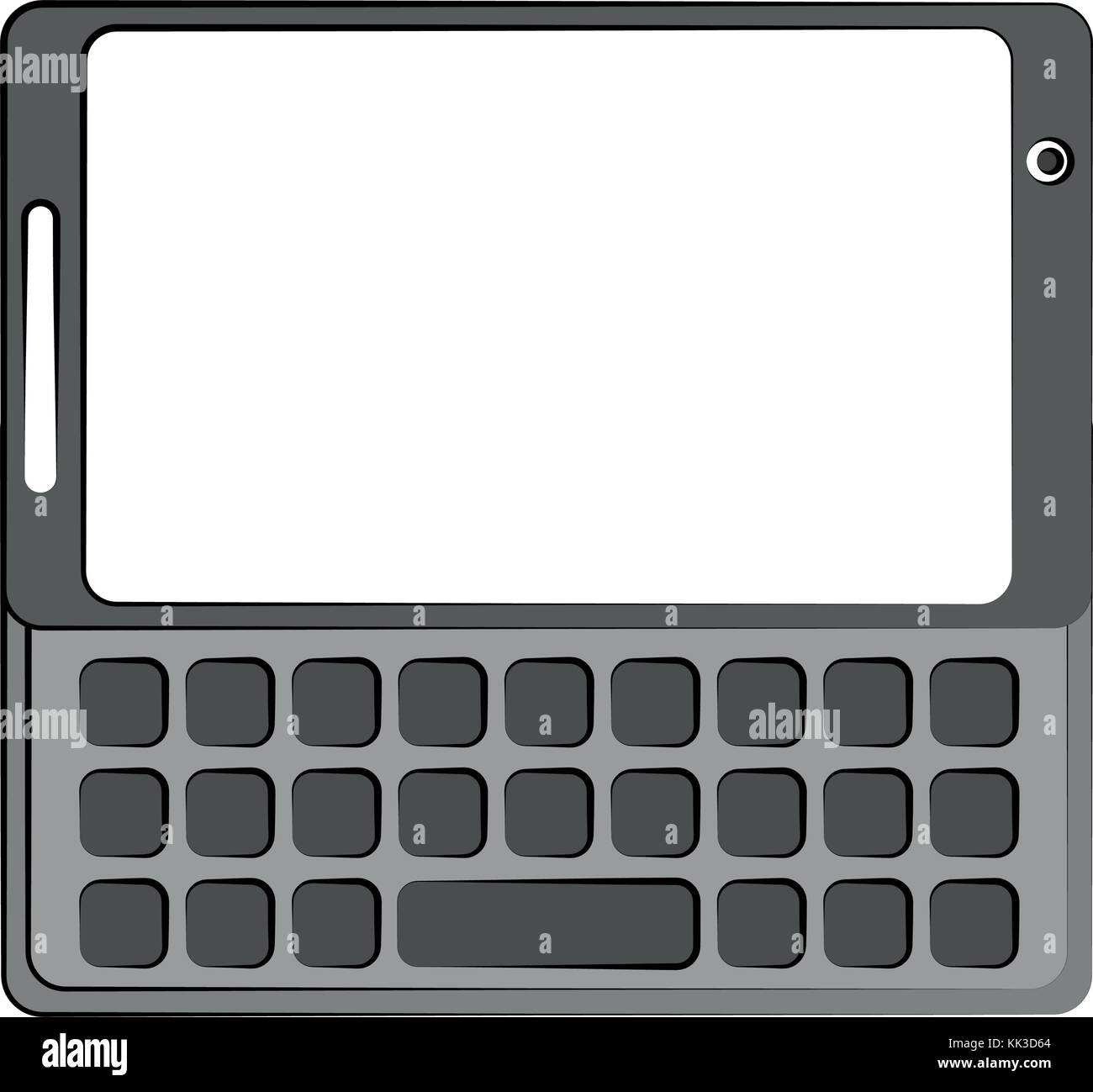 Smartphone with keyboard Stock Vector Image & Art - Alamy