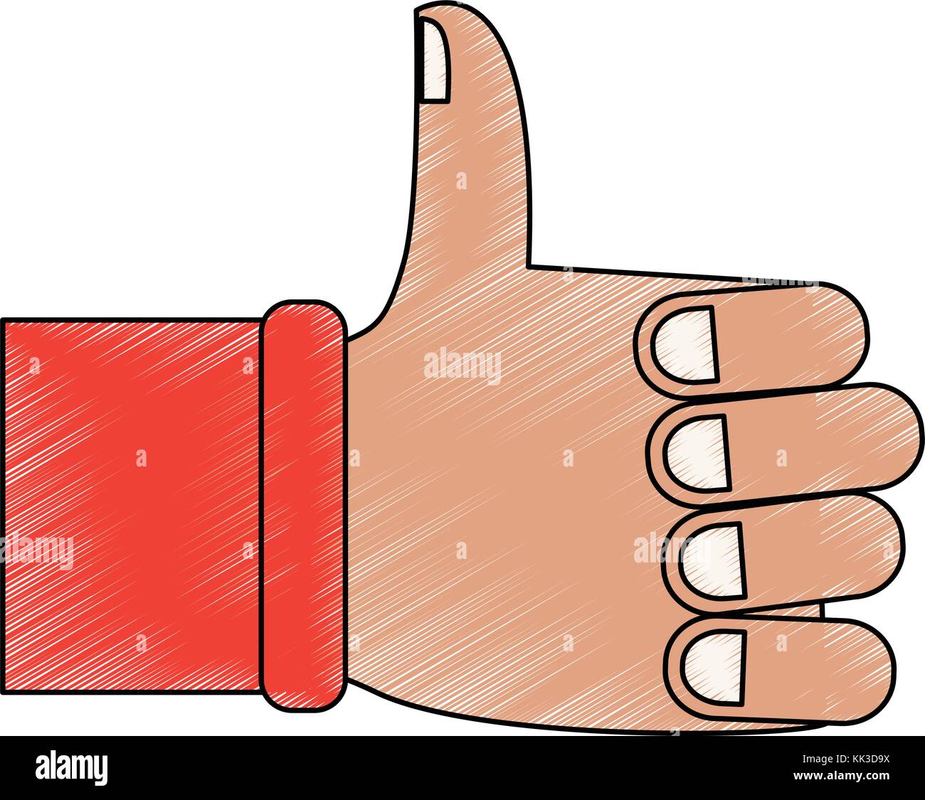 Thumb up like hand symbol Stock Vector Image & Art - Alamy