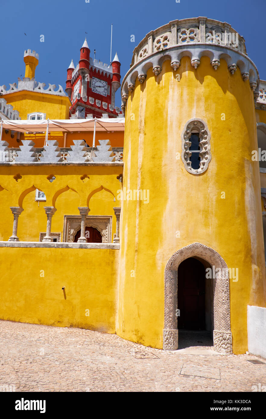 The view of the Clock tower and the chapel of the the original ...