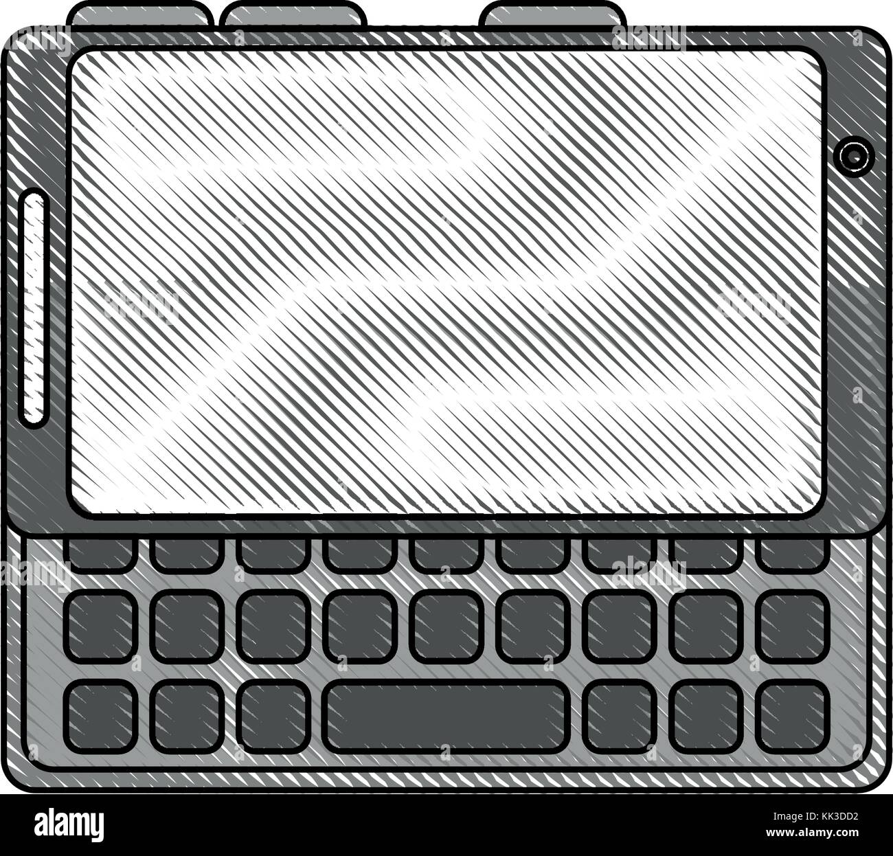 Smartphone with keyboard Stock Vector Image & Art - Alamy