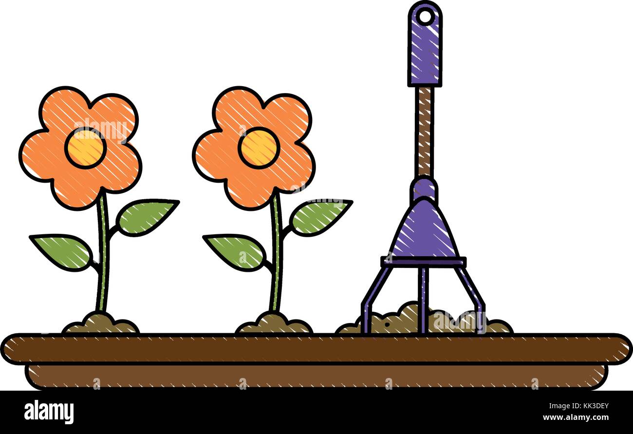 Planting of flowers Stock Vector Image & Art - Alamy