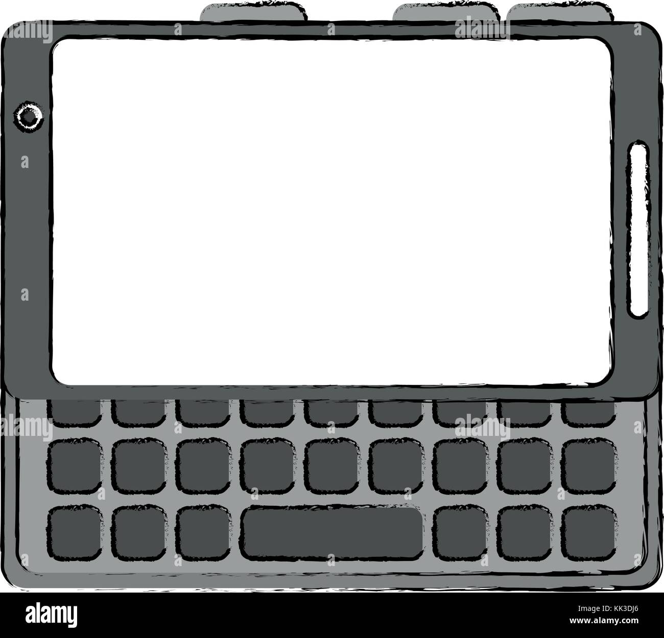Smartphone with keyboard Stock Vector Image & Art - Alamy