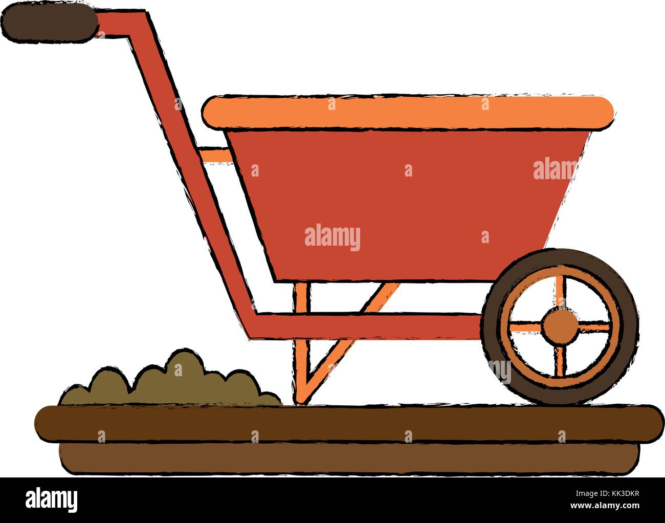 Wheelbarrow construction tool Stock Vector Image & Art - Alamy