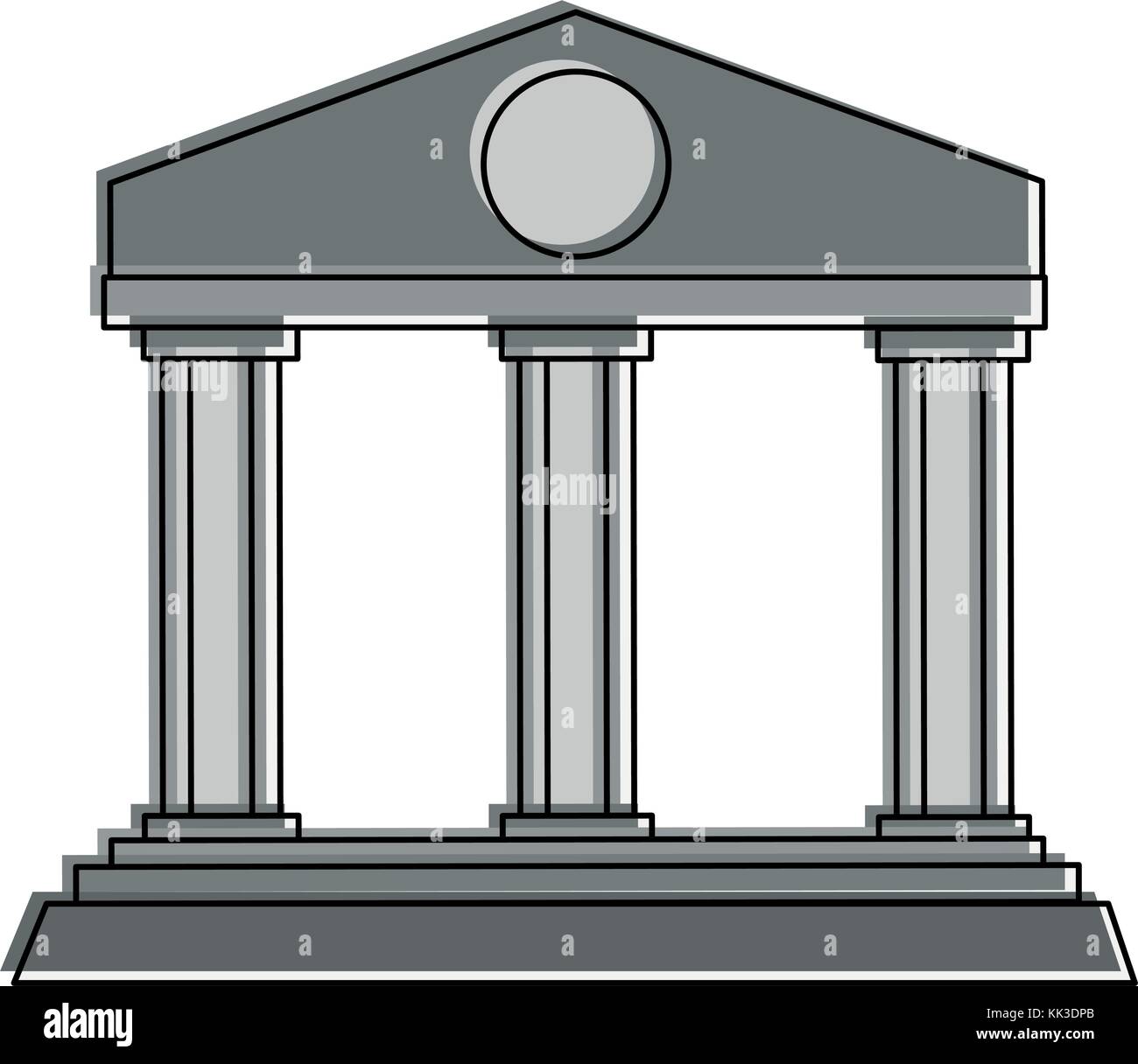 Bank building symbol Stock Vector Image & Art - Alamy