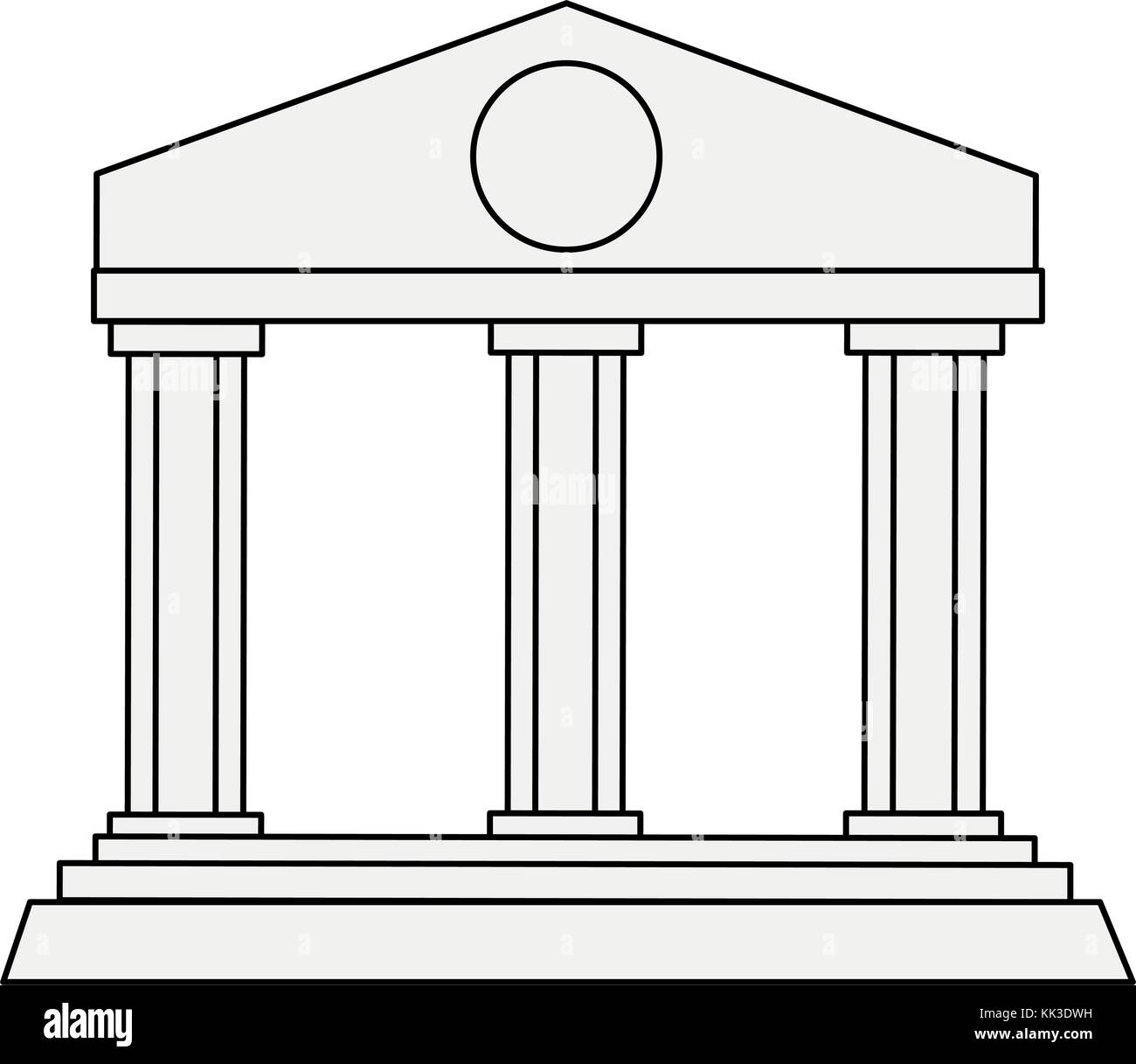 Bank building symbol Stock Vector Image & Art - Alamy