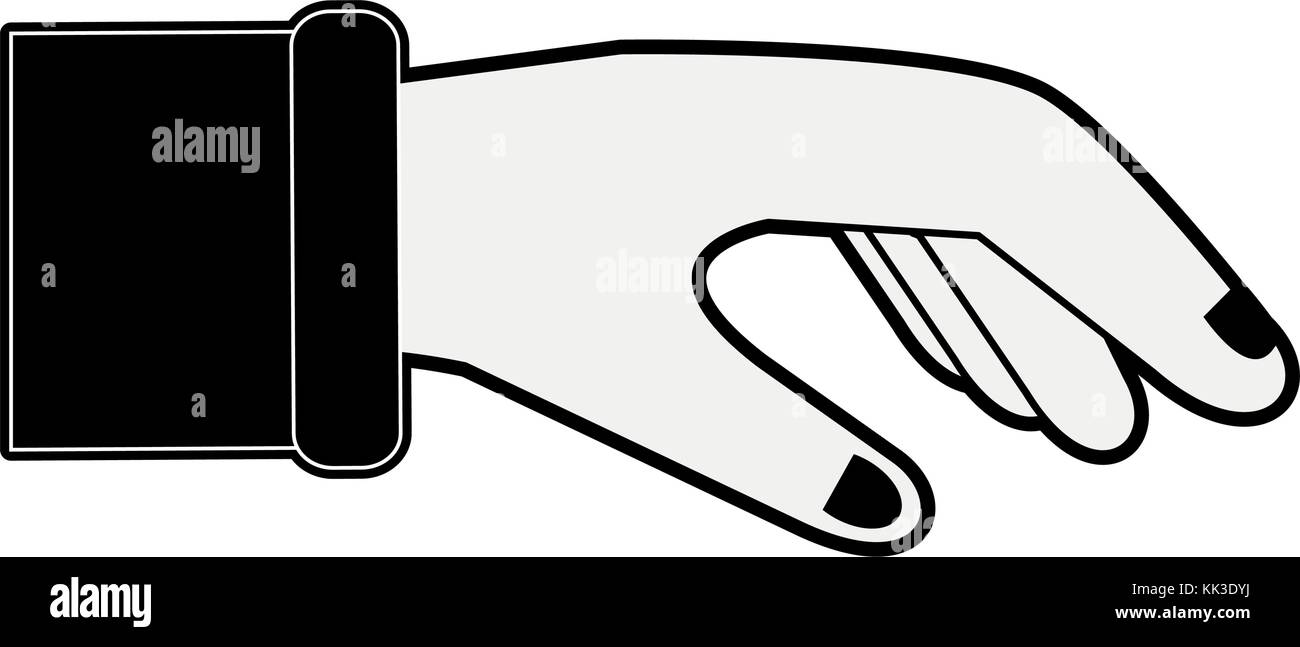 Hand gesture nothing Stock Vector Images - Alamy