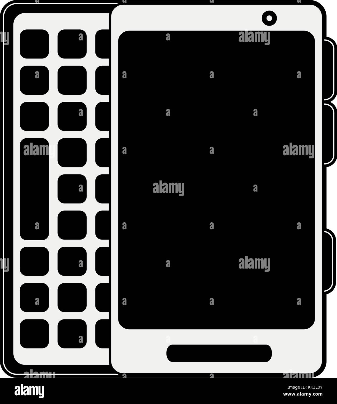 Virtual keyboard on touchscreen Stock Vector Images - Alamy