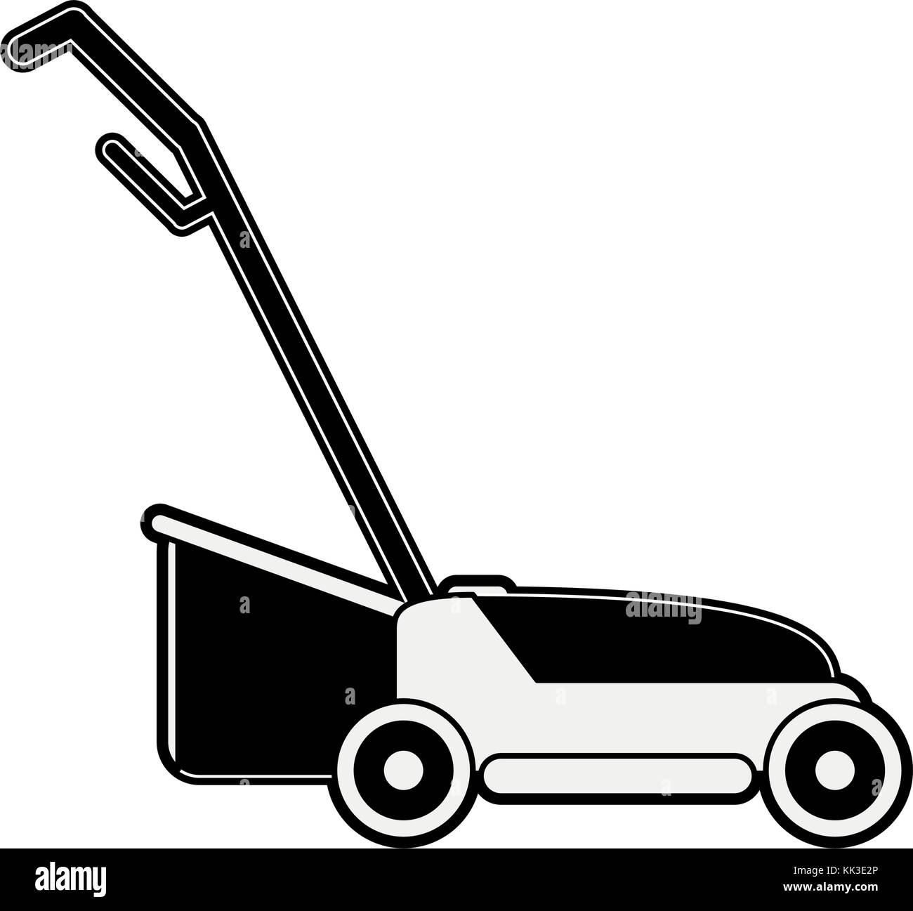 Lawn mower tractor grass Stock Vector Images - Alamy