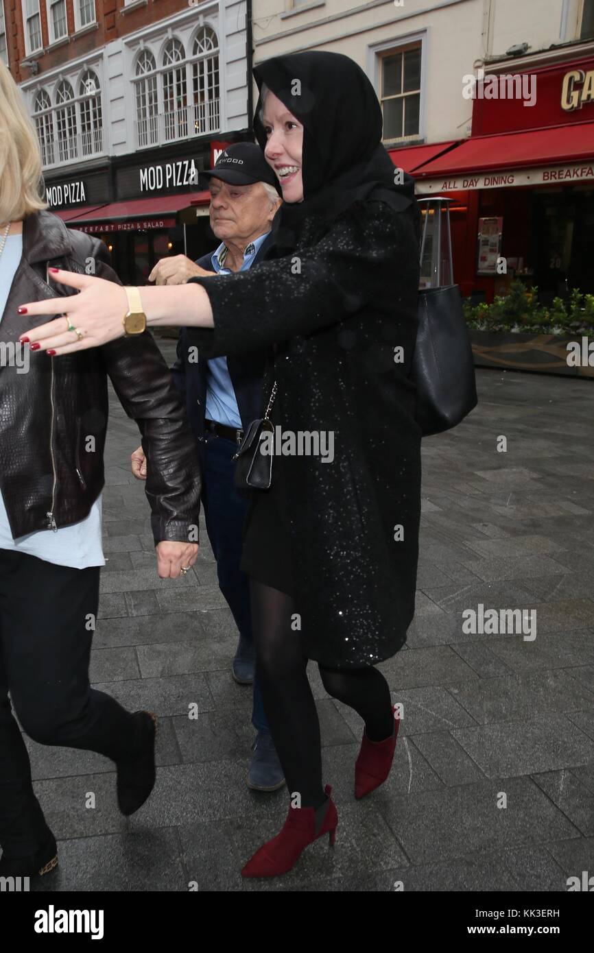 Sir David Jason seen at Capital radio with his wife Gill Hinchcliffe ...