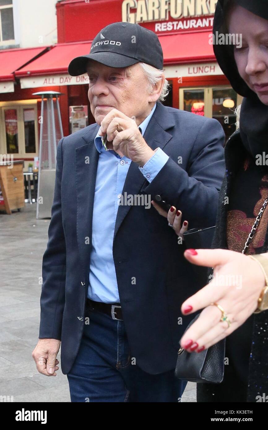 Sir David Jason seen at Capital radio with his wife Gill Hinchcliffe ...