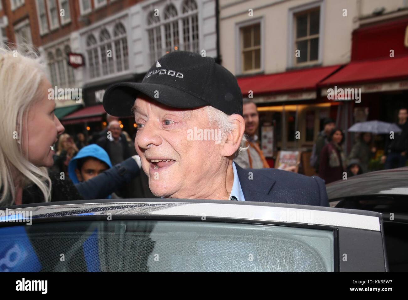 Sir David Jason seen at Capital radio with his wife Gill Hinchcliffe ...