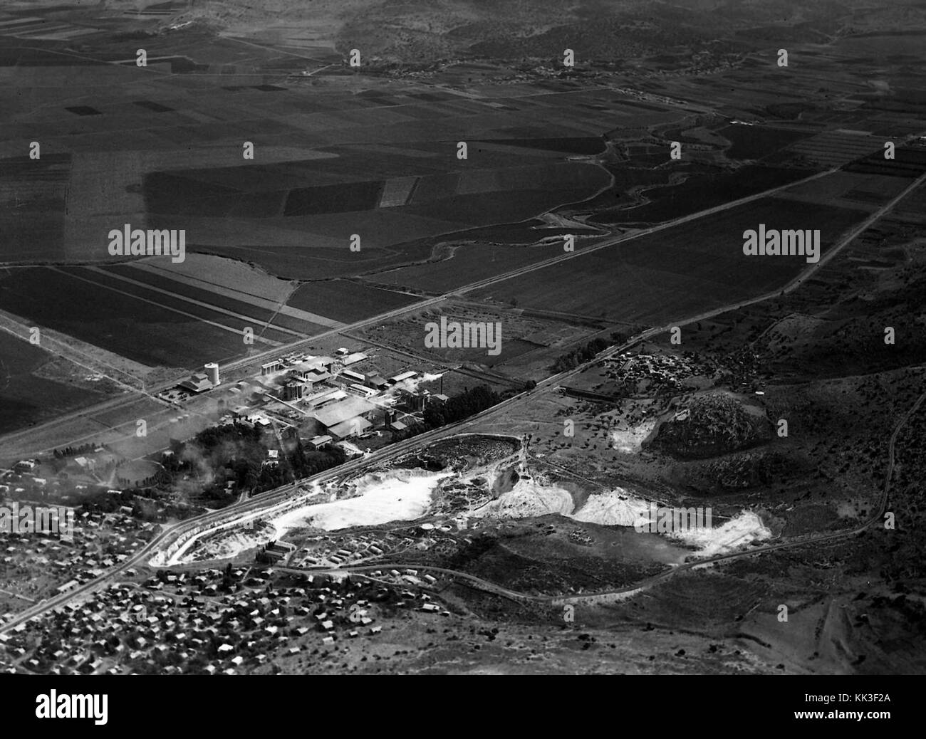 Aerial View of Nesher plant near Haifa. 1946 (id.26794733 Stock Photo ...