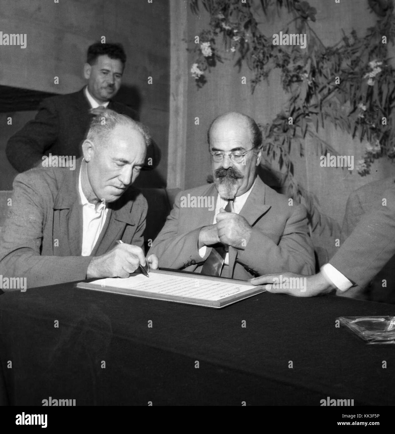 Cornerstone laying ceremony for the third furnace of Nesher cement ...
