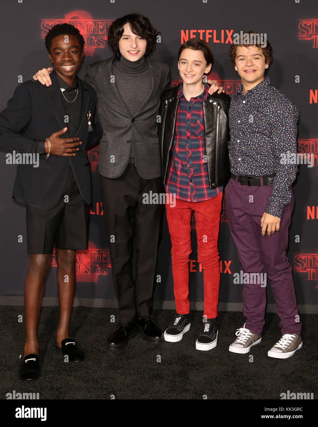 Celebrities attend Netflix's Stranger Things 2 Premiere at Westwood Village Theater. Featuring ...