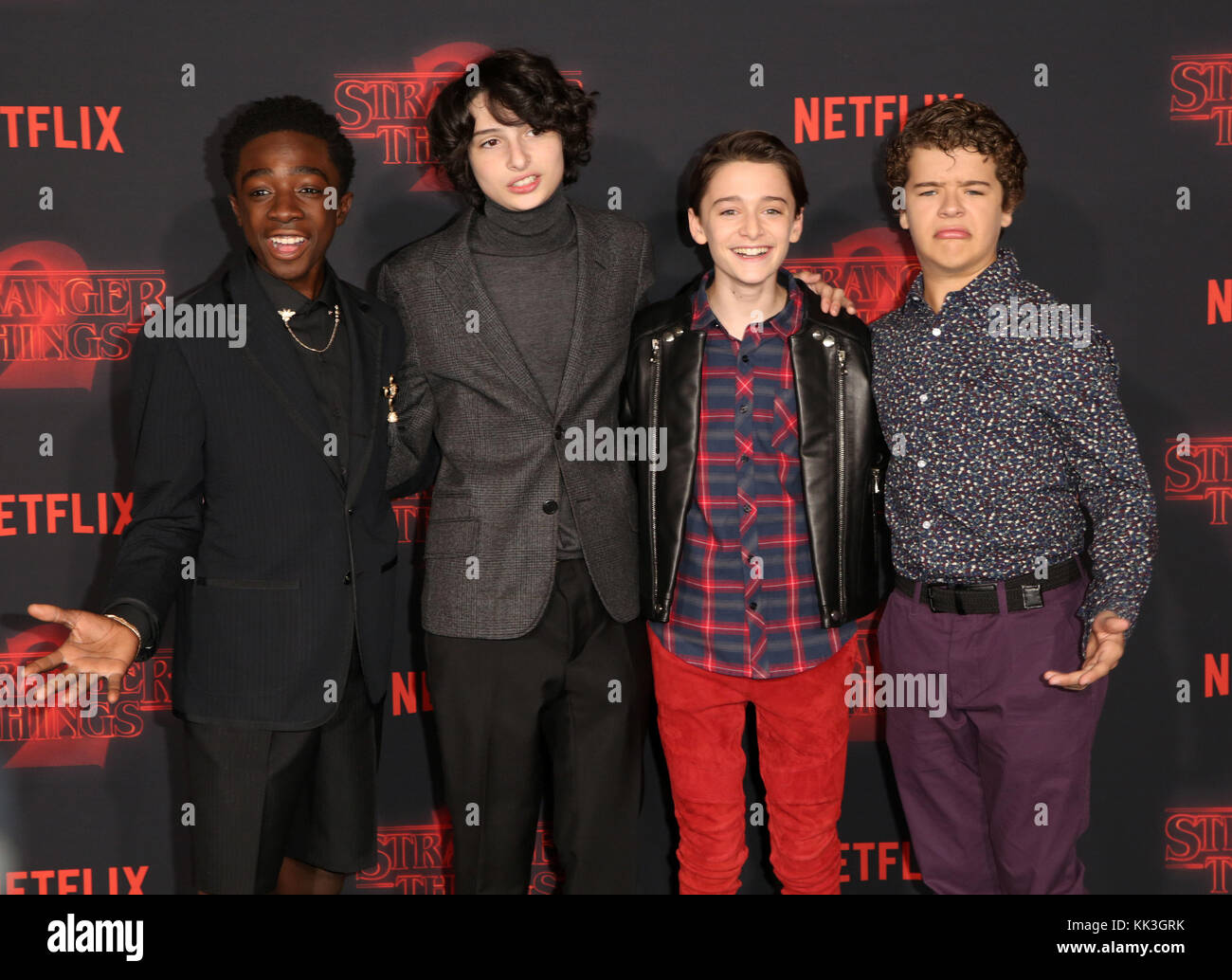 Celebrities attend Netflix's Stranger Things 2 Premiere at Westwood Village Theater. Featuring ...