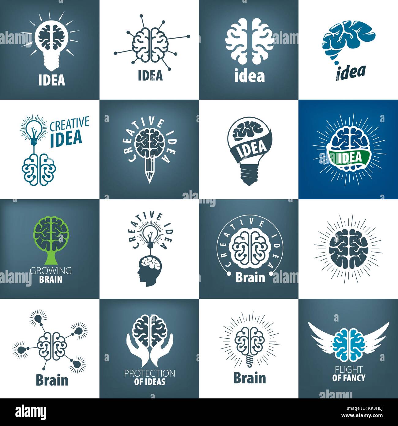 Vector brain logo Stock Vector Image & Art - Alamy