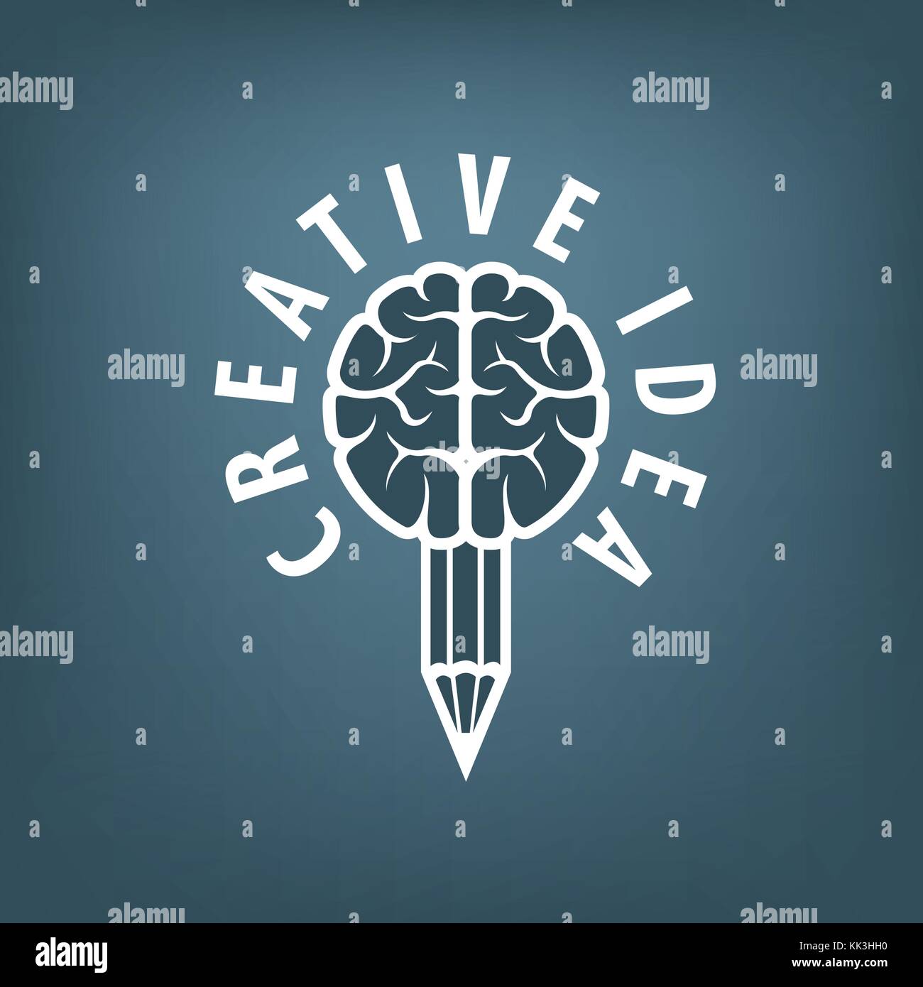 Brain power symbol logo hi-res stock photography and images - Alamy