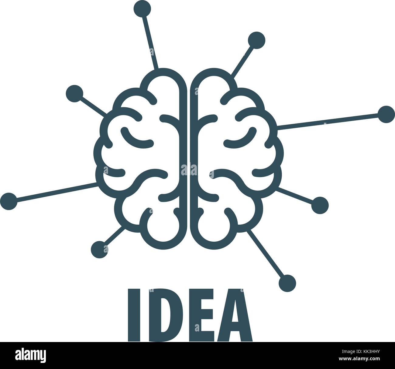 Vector brain logo Stock Vector Image & Art - Alamy