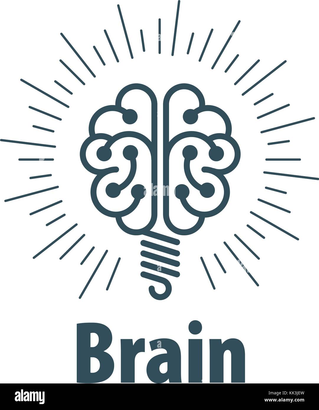 Vector brain logo Stock Vector Image & Art - Alamy