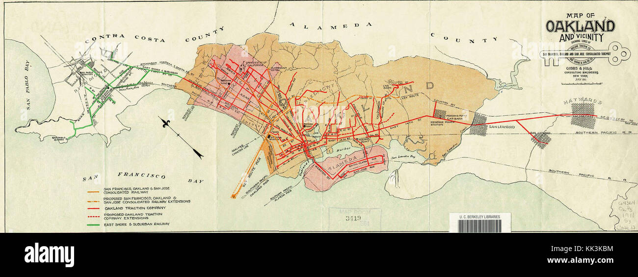 1911 Key System map Stock Photo - Alamy