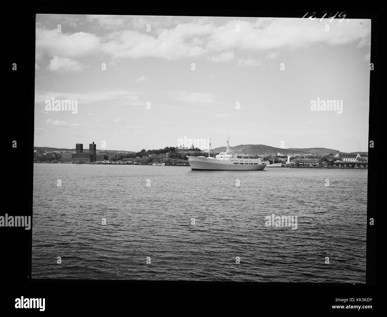 This photograph shows the M.S. Braemar, a cruise ship, captured in 2016 ...